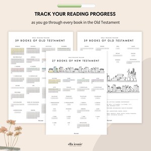 Digital Bible Reading Tracker, Books of the Bible, New Testament Log ...