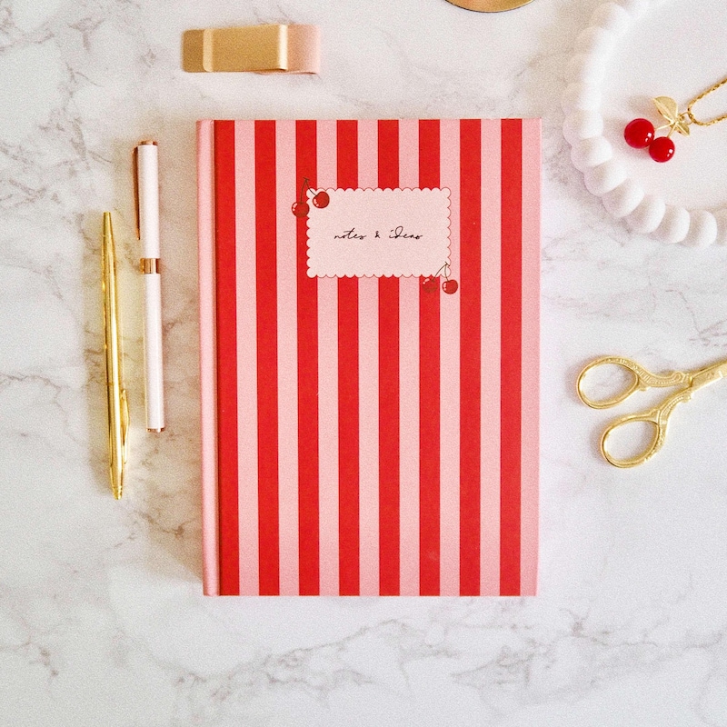 Pink Checkered Journal - Etsy UK