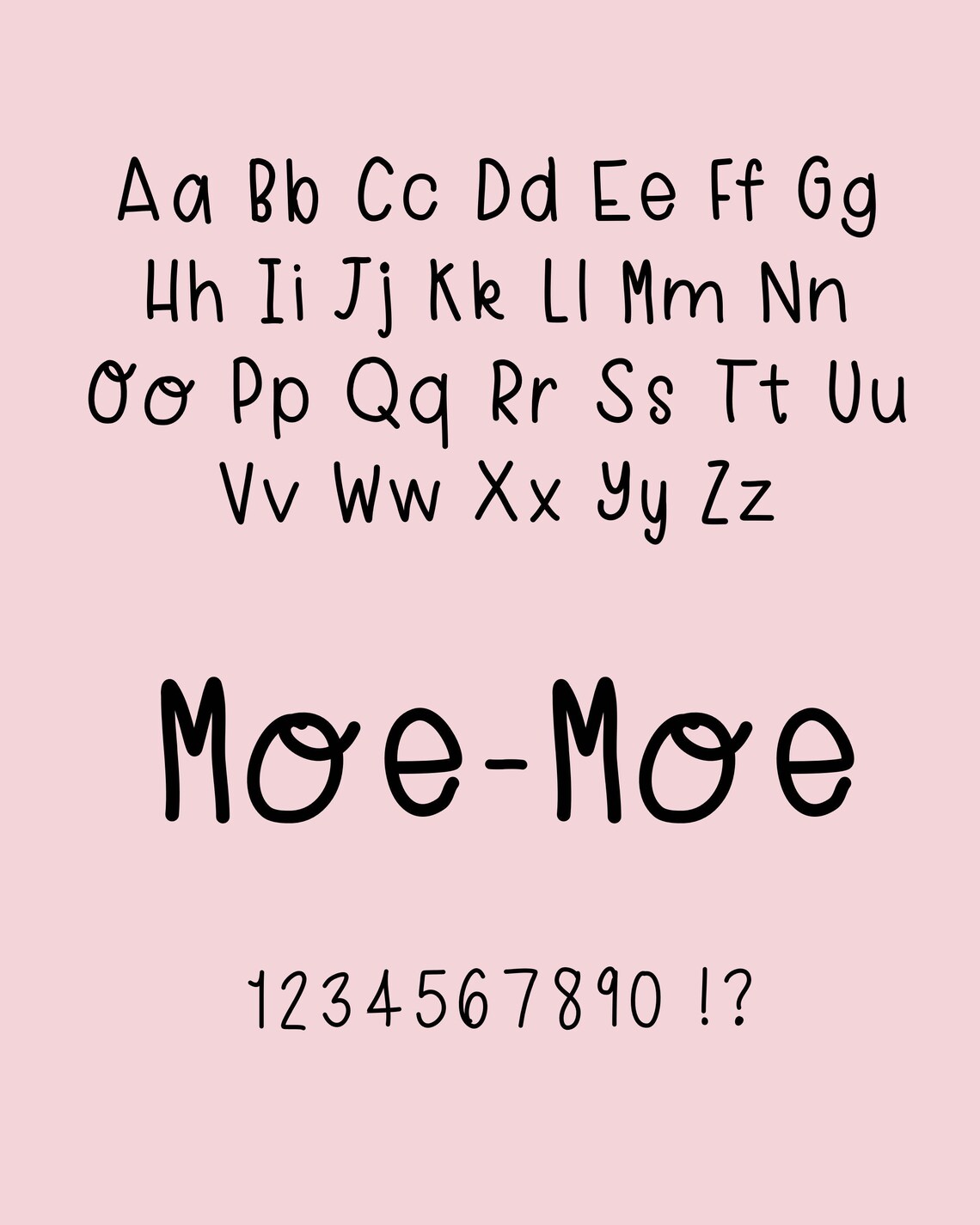 Moe-moe Hand Written Digital Procreate Font | Etsy