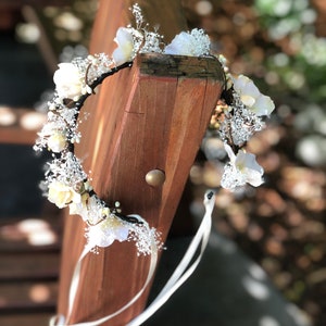 Ivory Boho Floral Crown, Wedding Boho Accessories - Etsy