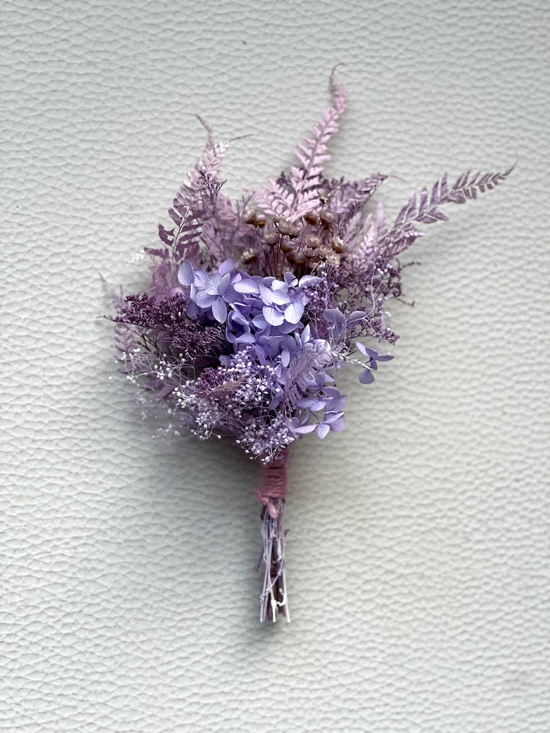 Pastel Purple Mini Dried Flower Bouquet: Gift Add-on - Etsy