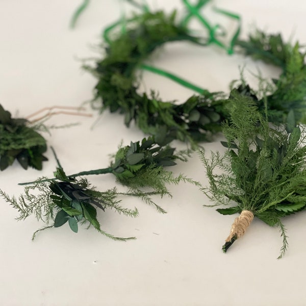 Greenery Crown - Etsy
