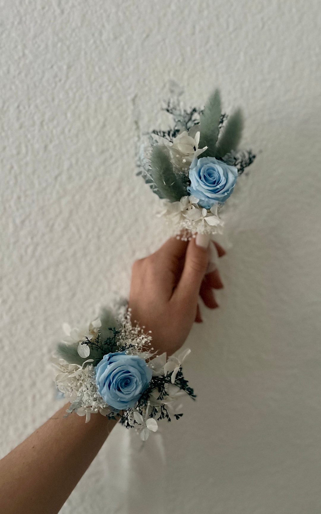 Wrist Corsage and Boutonniere-prom Corsage, Blue Corsage - Etsy