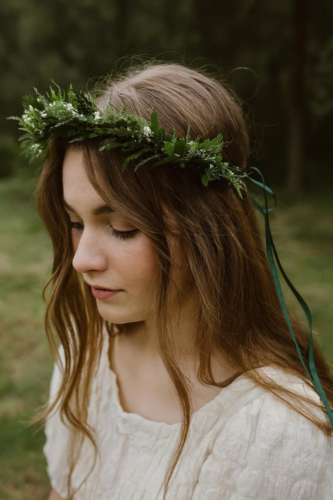 Ie-back Floral Wreath • Preserved Green Caspia & German Statice - Etsy