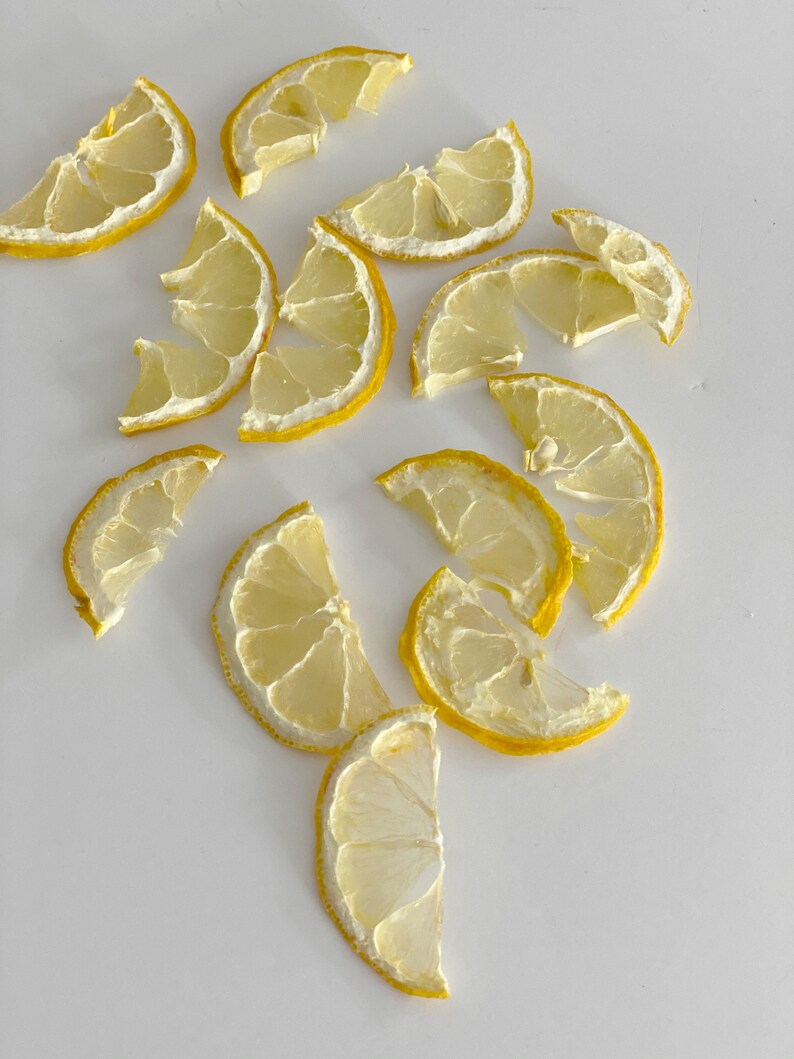 Dried/Dehydrated Lemon Slices/Half slices of dried lemon | Etsy