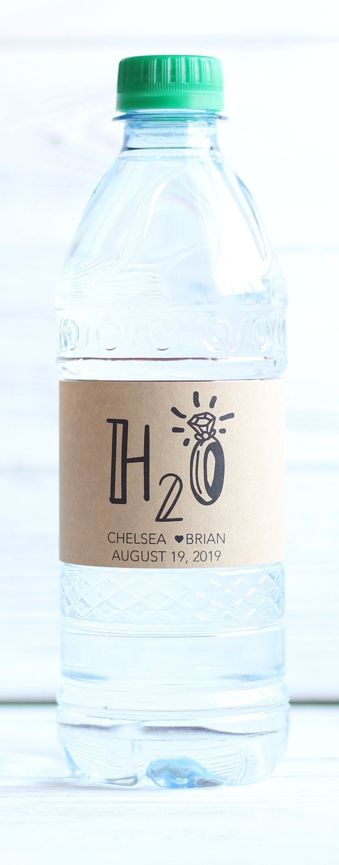 H2O Wedding Ring Wedding Water Bottle Labels Wedding | Etsy