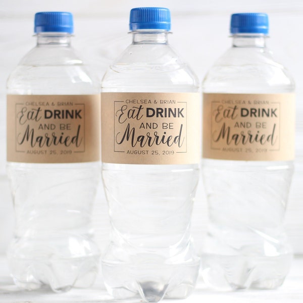 Rustic Wedding Label - Etsy