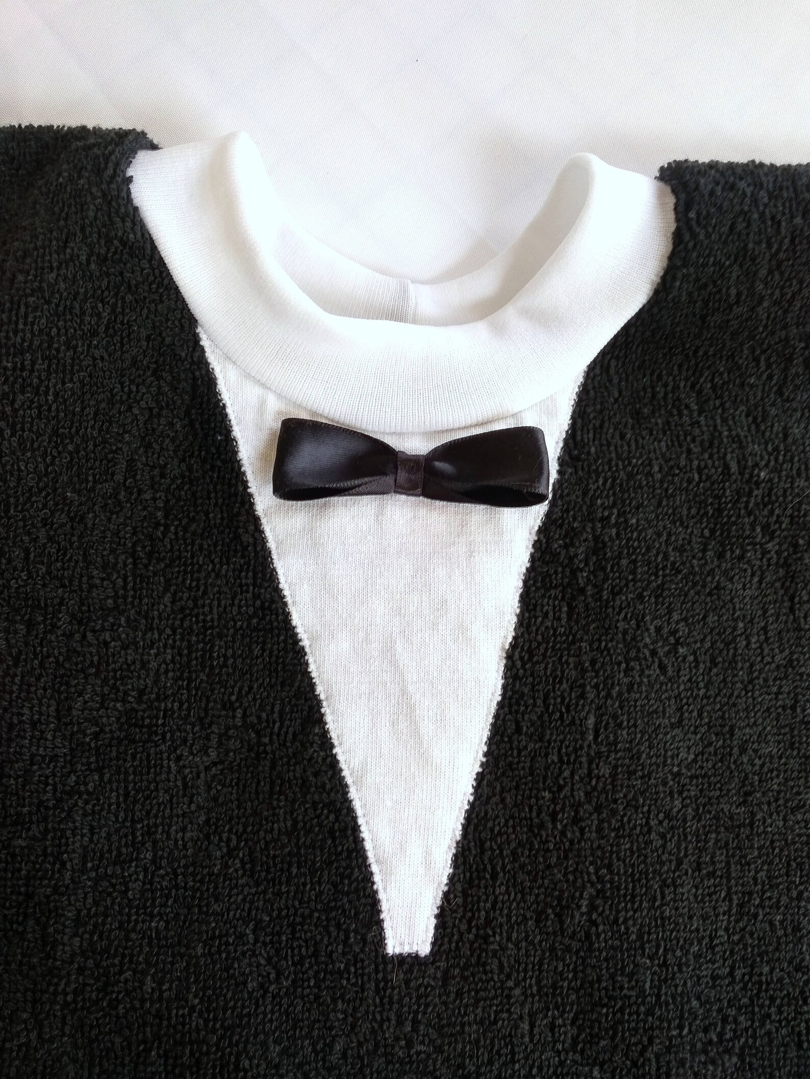 Tuxedo Bib Black and White Towel Bib for Your Little Man. | Etsy