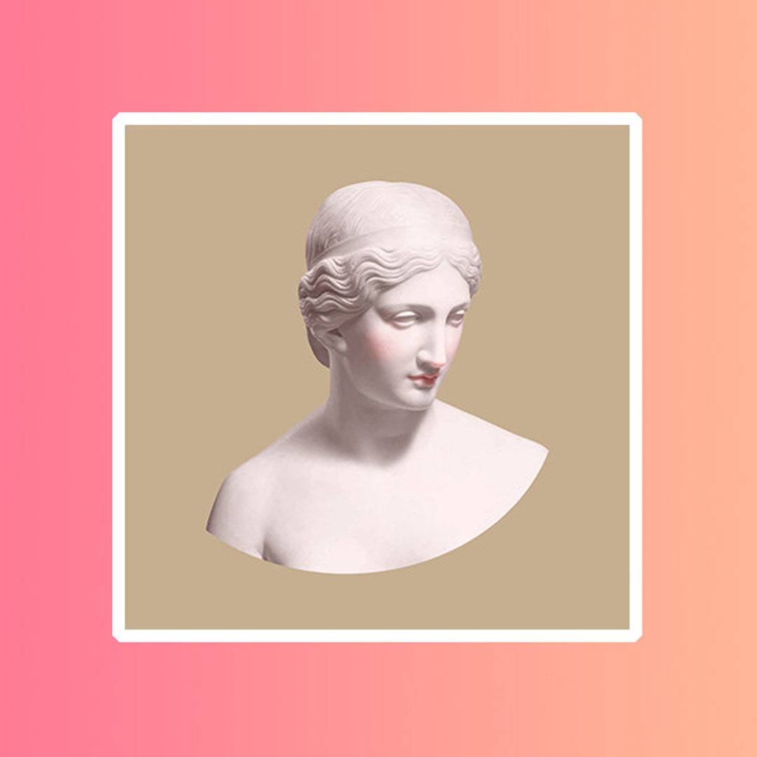 Roman Statue Sticker Modern Statue Sticker Makeup Statue - Etsy
