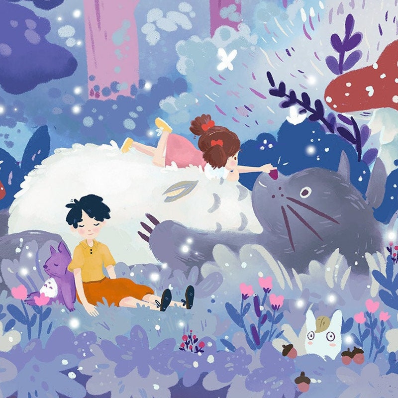 Totoro Art Print - Etsy