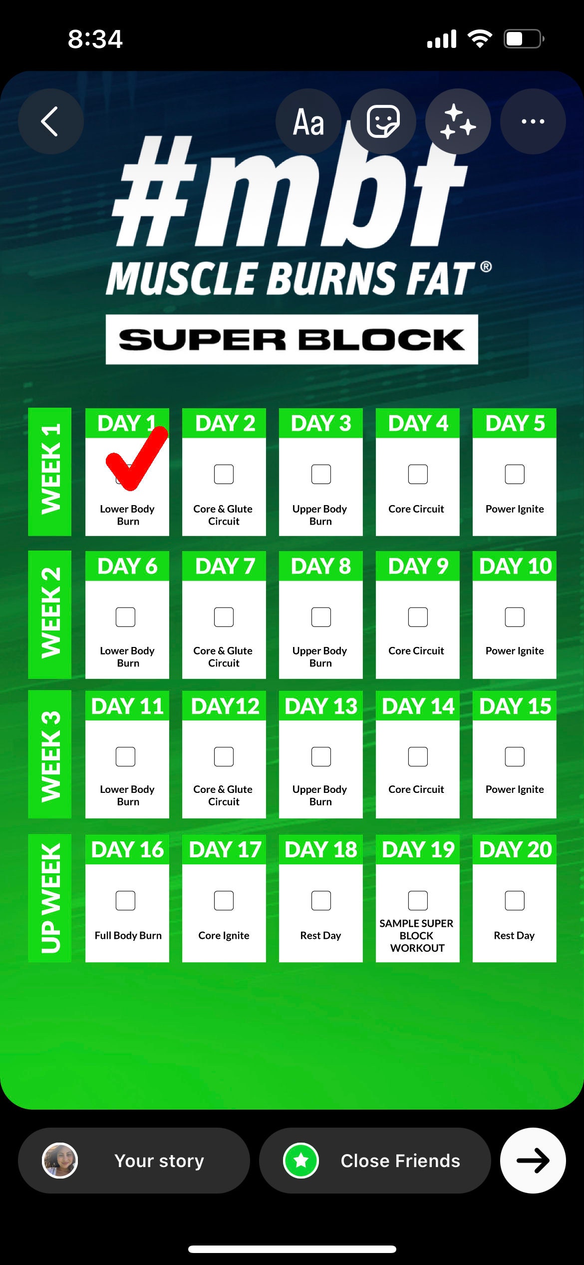 MBF Super Block IG Calendar - Etsy