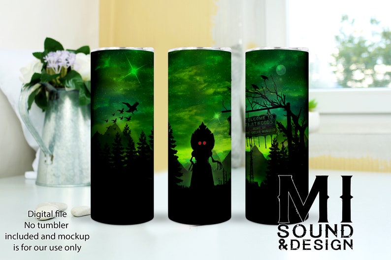 Flatwoods Monster Tumbler Wrap Braxie Tumbler Wrap Phantom - Etsy