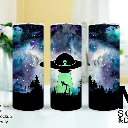 Alien Tumbler Wrap Alien Sublimation Tumbler Wrap Space - Etsy