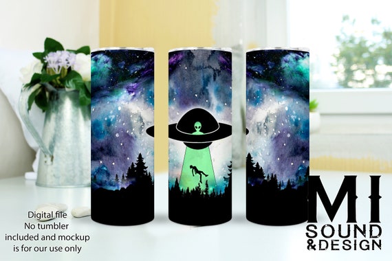 Alien Tumbler Wrap Alien Sublimation Tumbler Wrap Space - Etsy