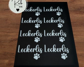 Rub-on "treat" Paw Prints, White, Borderless | Scratch-off Stickers for ...