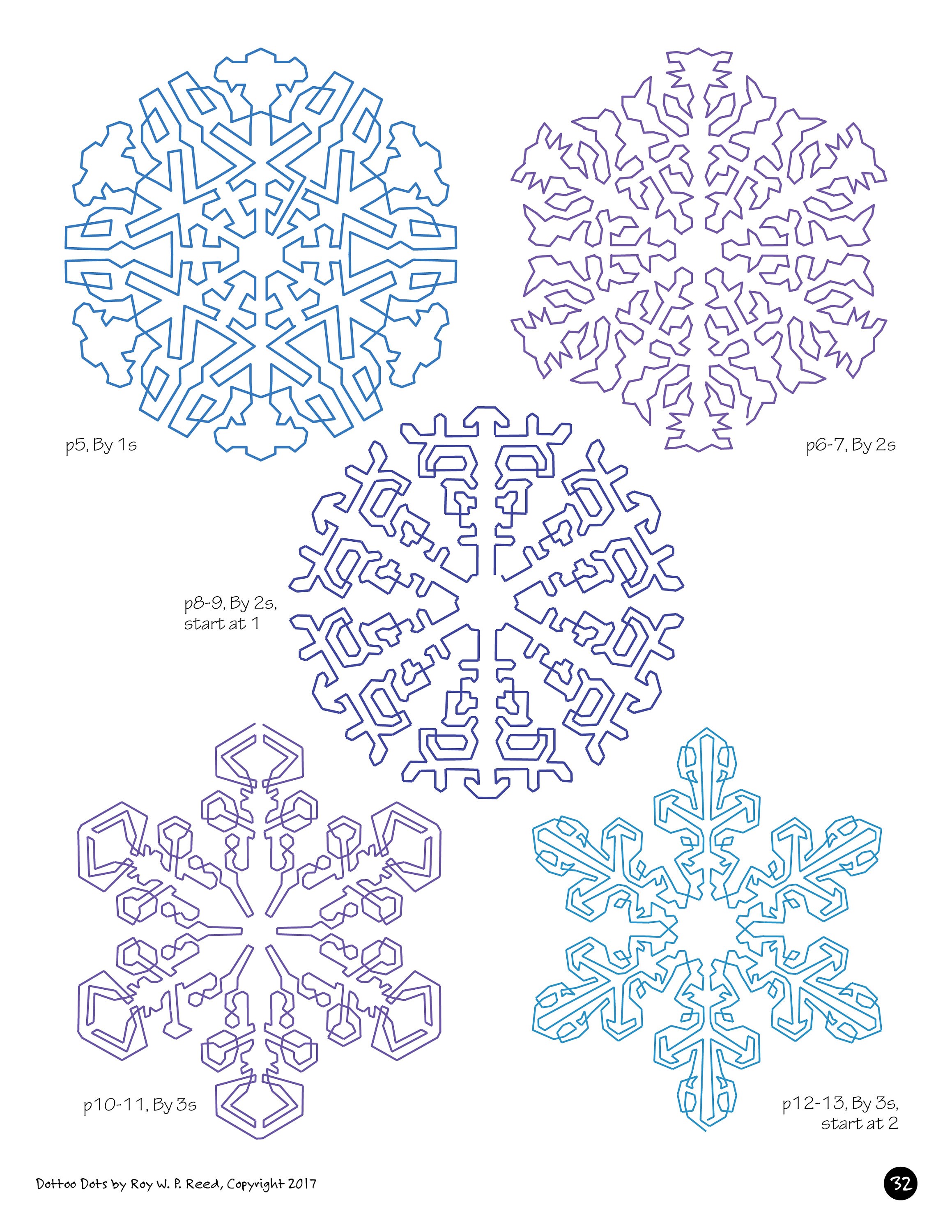 Snowflake Dot to Dot Skip Counting Number Puzzles With Extra Dots. 14 ...