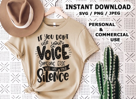 Use Your Voice / SVG / PNG / Digital File Glowforge Cut File - Etsy