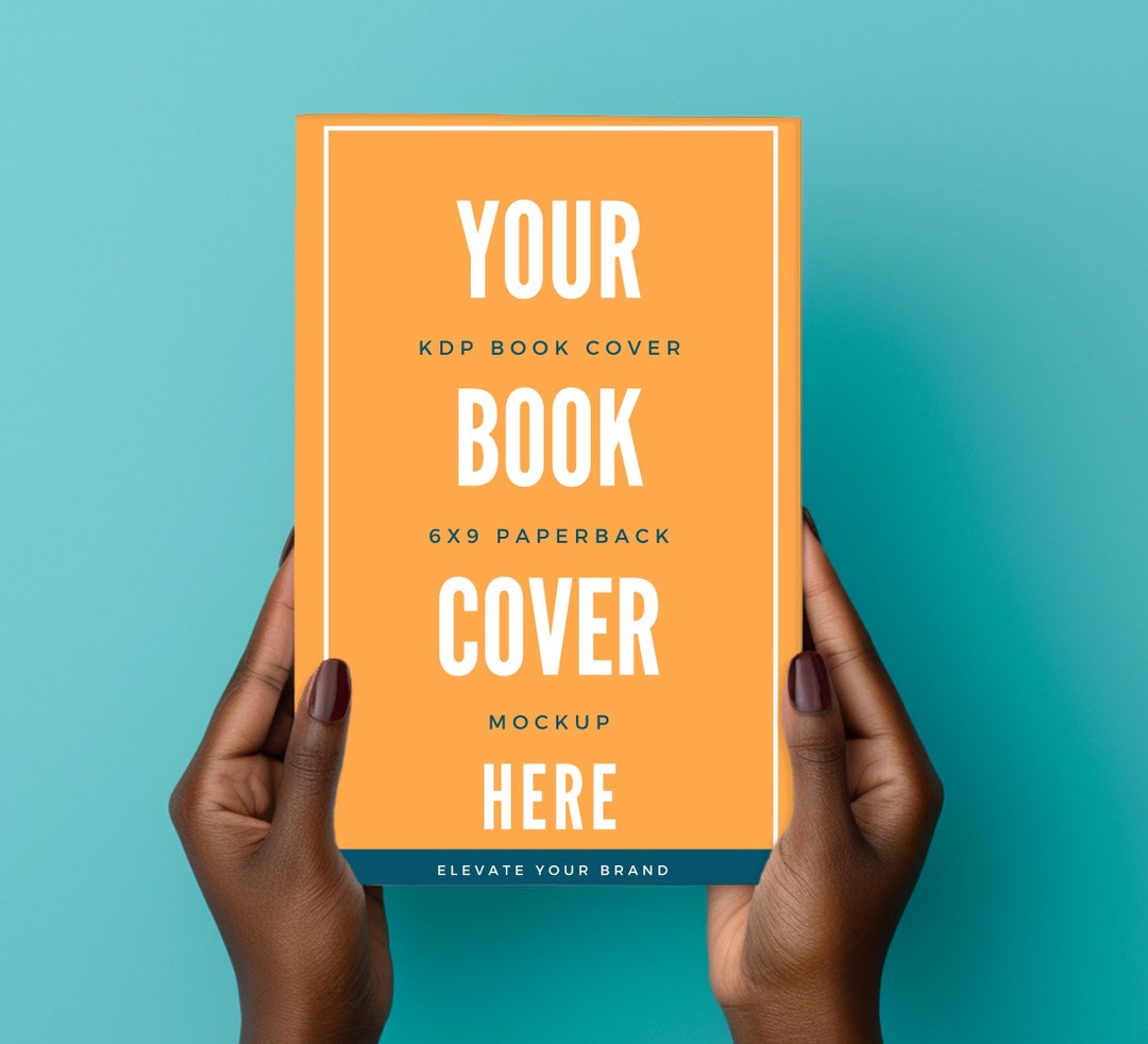 6x9 Book Cover Mockup, Black Woman Mockup, KDP Mockup, KDP Template ...