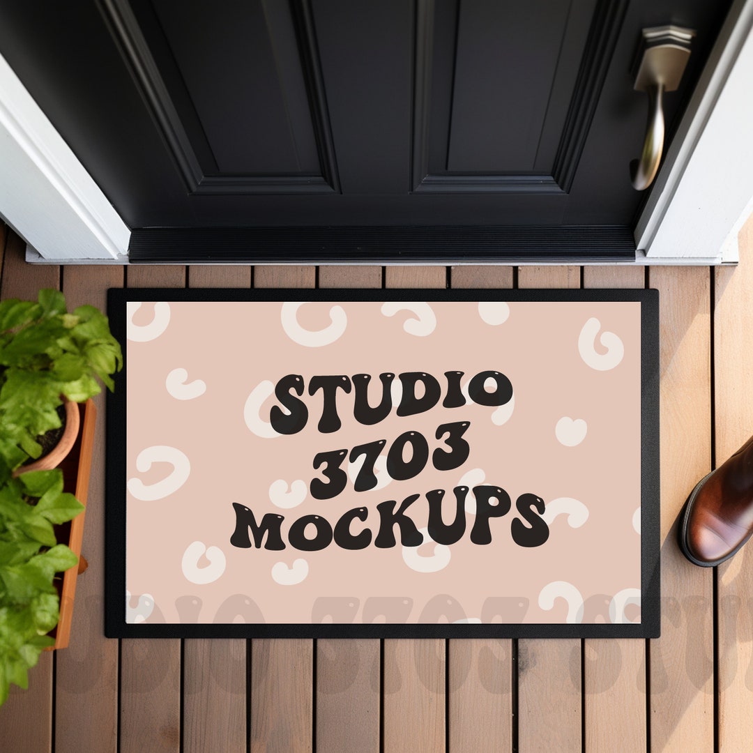 Easy Doormat Mockup, Sublimation Floor Mat Mockup, Your Artwork, Canva ...