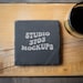 Square Slate Coaster Mockup Styled Blank Black Coaster - Etsy
