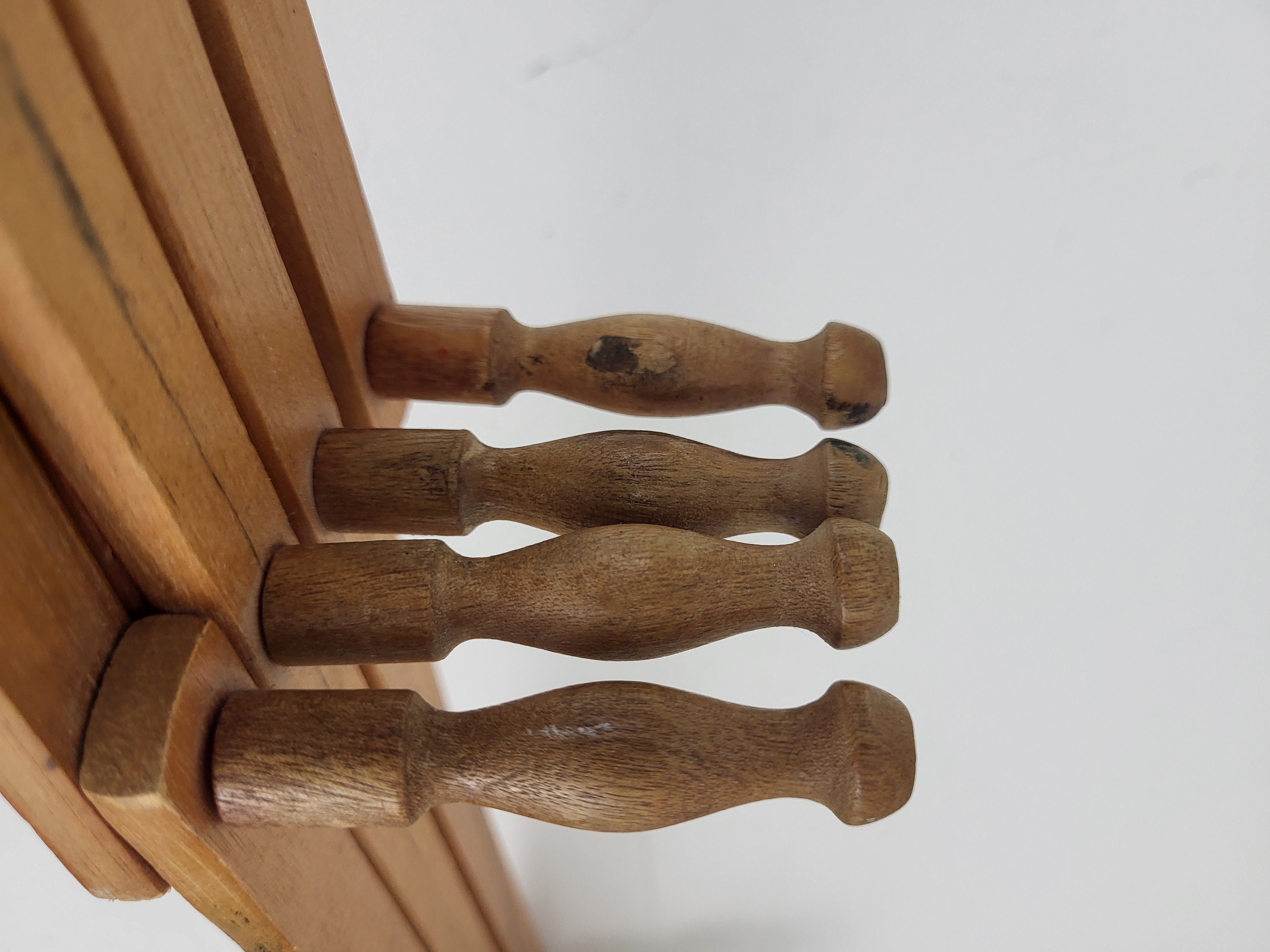 Vintage Accordion Rack, 10 Peg Rack, Hanger, Wood Wall Coat Hat Hanger ...