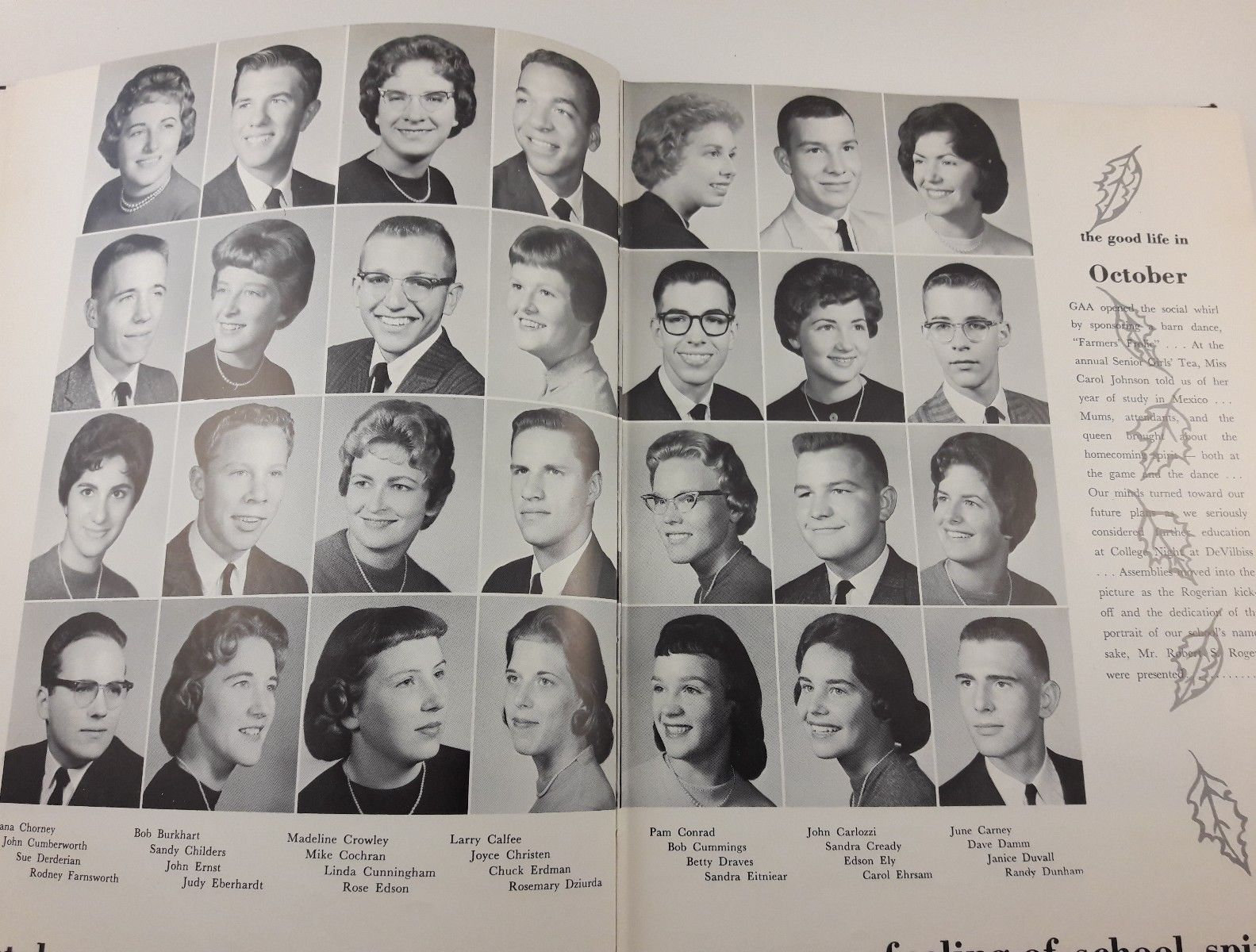 Vintage 60s Rogers High School Yearbook Toledo Ohio OH Rogerian ...