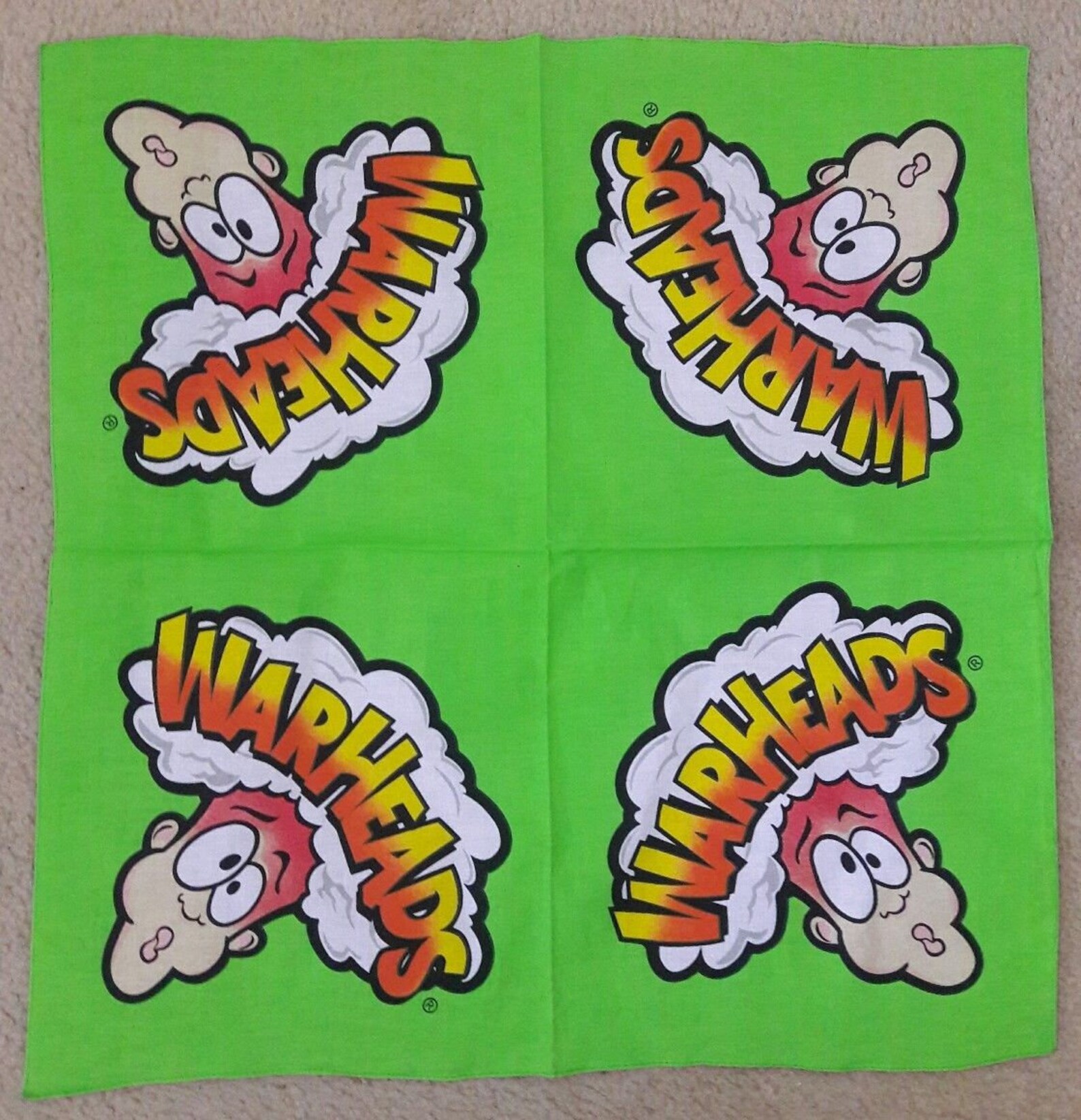 Vintage, 90s, Warheads Candy, 100% Cotton, Sour Candy, Extreme Sour ...