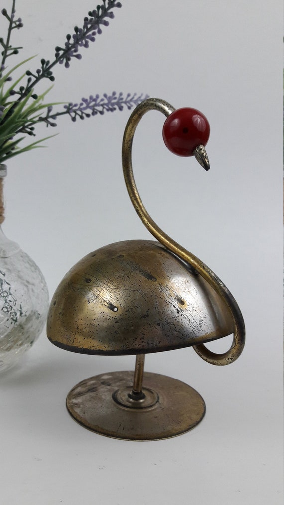 Vintage 30s Napier Art Deco Swan Toothpick or Earring Holder - Etsy