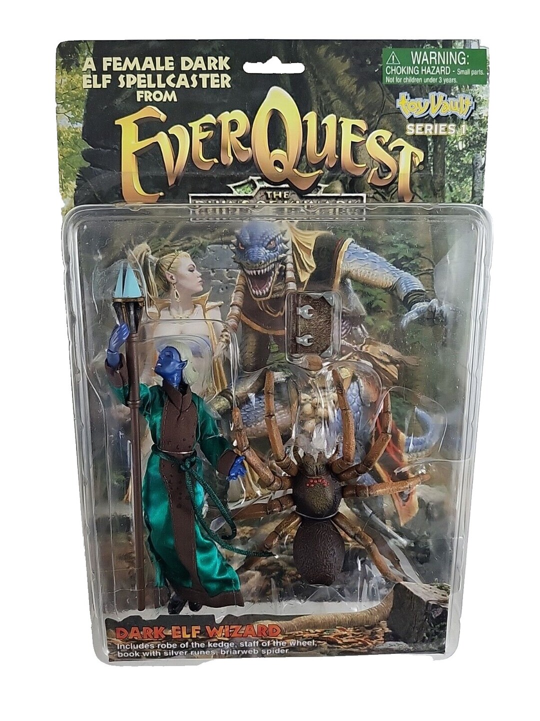 Everquest Female Dark Elf Wizard Spellcaster Ruins of Kunark Figure ...