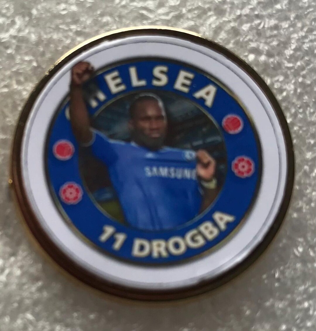 CHELSEA FC Football Soccer Pin Badge.11 Drogba. - Etsy