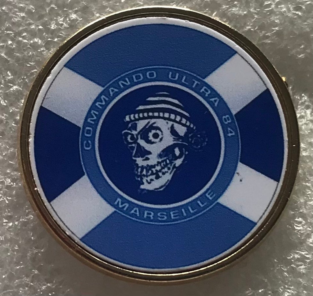 MARSEILLE COMMANDO 84 Ultras Football Soccer Pin Badge. - Etsy UK
