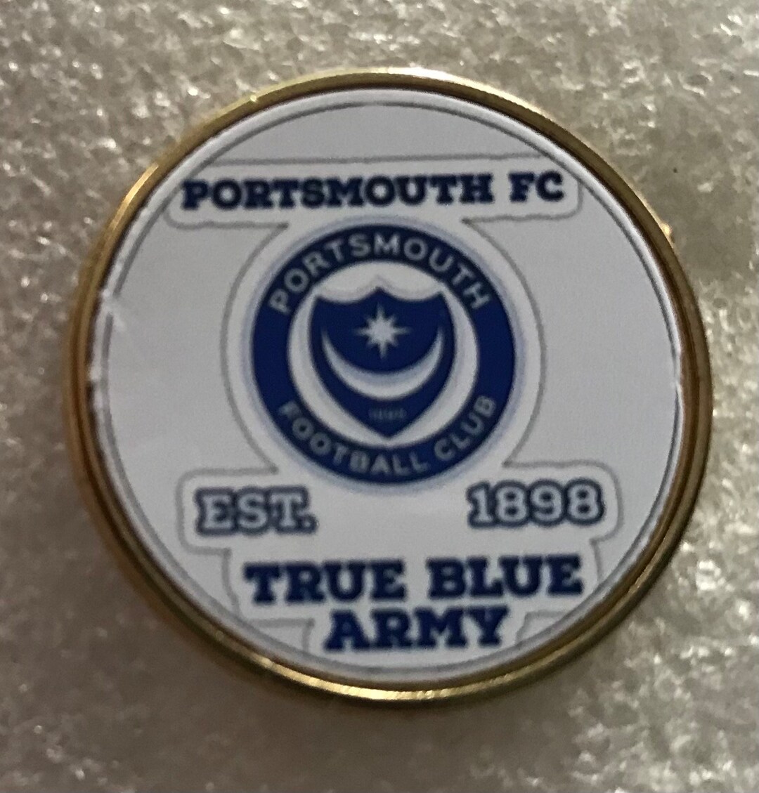 PORTSMOUTH FC ULTRAS Blue Army Football Soccer Pin Badge. - Etsy