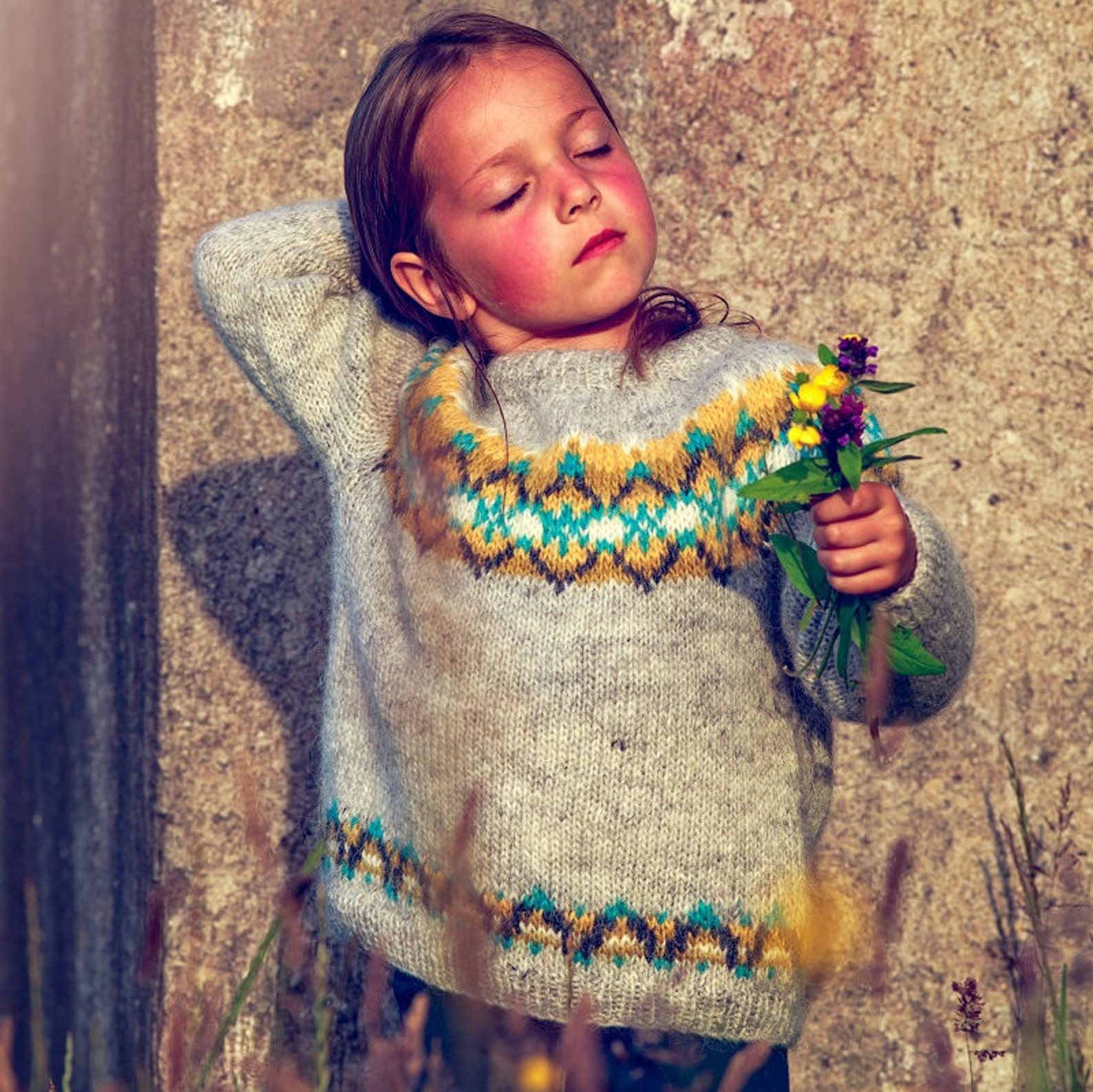 Knitting PATTERN // Child's Icelandic Sweater, Downloadable PDF ...