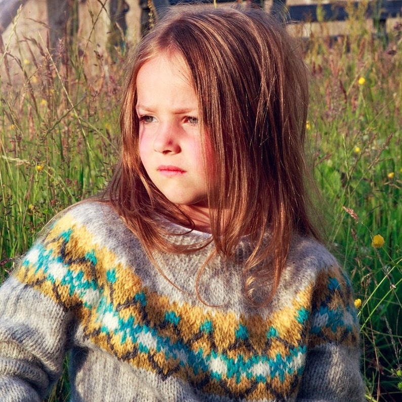 Knitting PATTERN // Child's Icelandic Sweater, Downloadable PDF ...