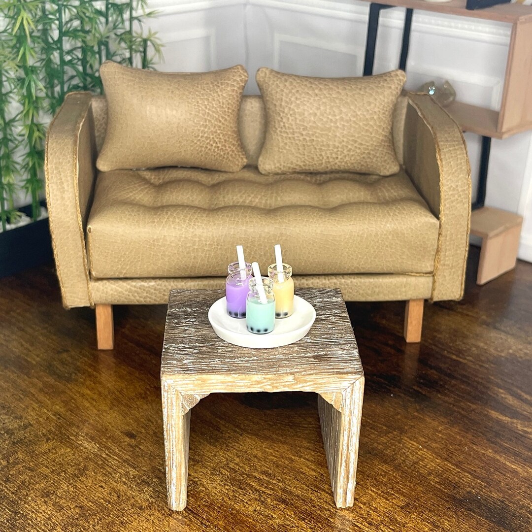 Mini Boba Tea Set With Tray for Dolls, Miniature Food Set - Etsy