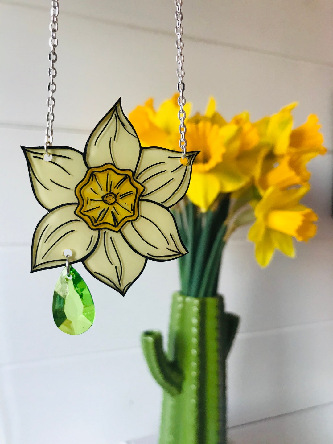 Daffodil Pendant - Etsy