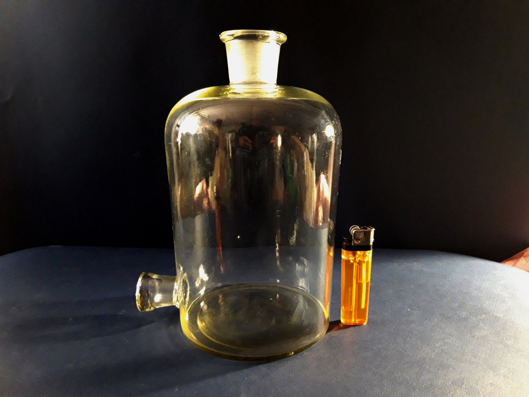 2 Neck Laboratory Woulff Bottle Vintage Apothecary Chemistry - Etsy