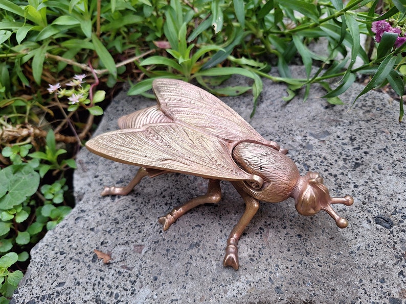 Vintage Bronze Fly Ashtray - Etsy