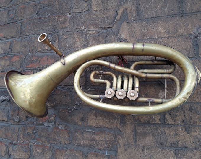 Vintage Saxhorn Tenorhorn Brass Wind Instruments Music Room - Etsy