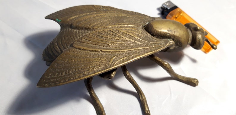 Vintage Bronze Fly Ashtray - Etsy