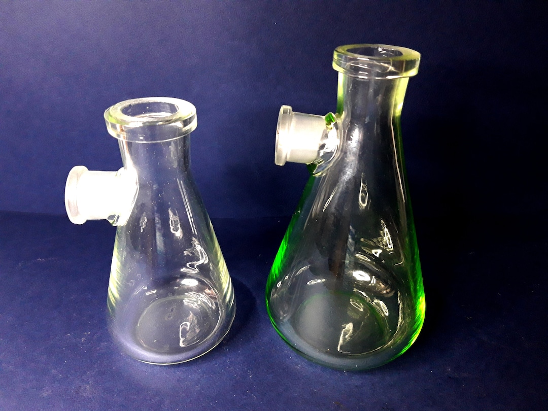 Bunsen Flask Vintage Chemistry Laboratory Flask Heavy Thick Glass - Etsy