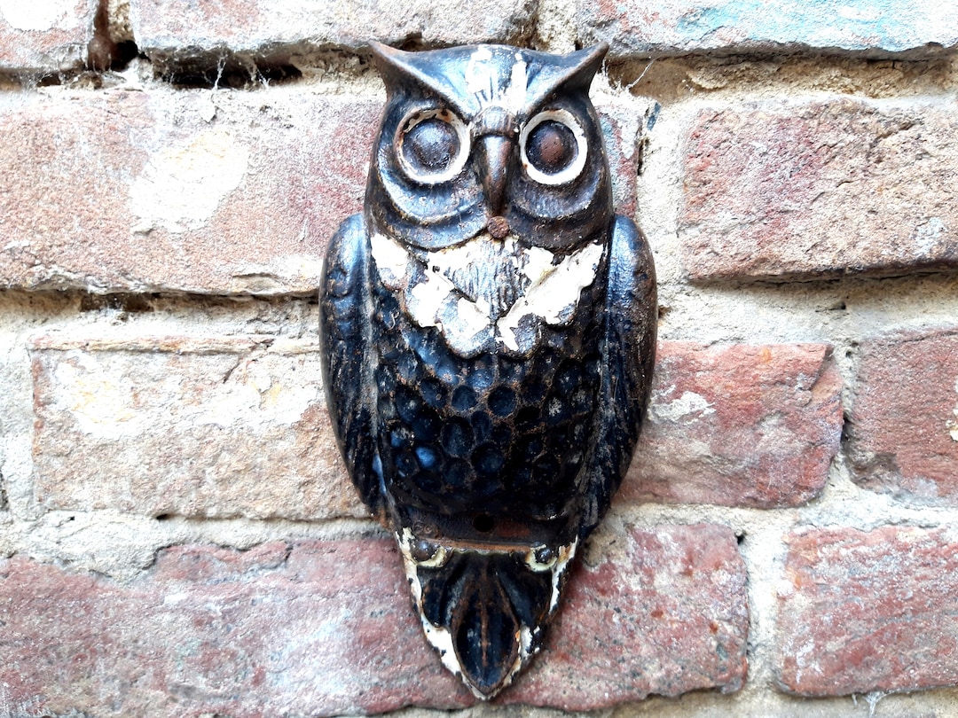 Rusty Owl Cast Iron Vintage Wall Decor - Etsy