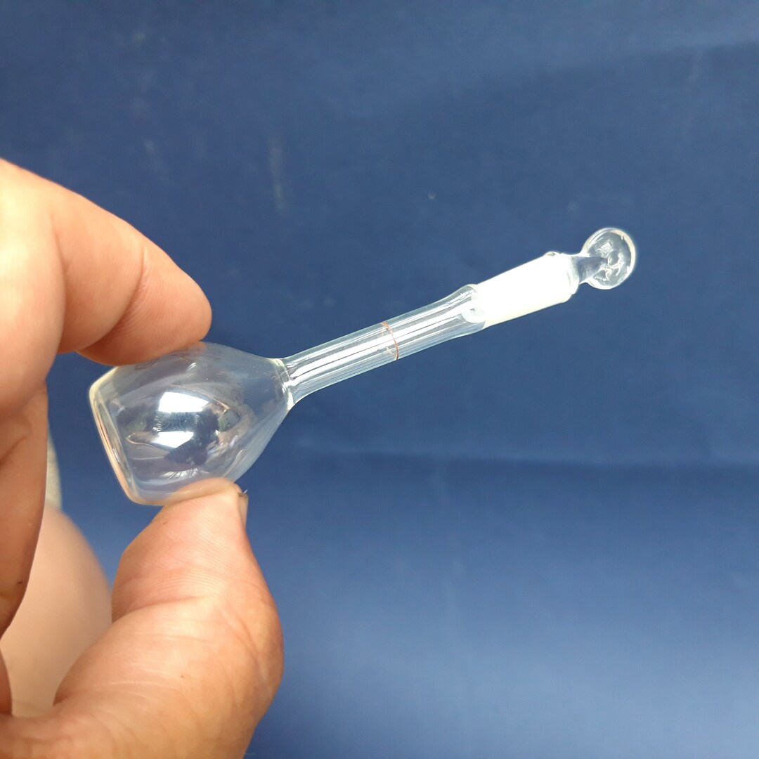 10 Ml Long Neck Tiny Flask With Stopper Chemistry Laboratory Lvintage ...