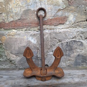 Vintage Marine Boat Hall Anchor Old Cast Iron Rusty Anchor - Etsy