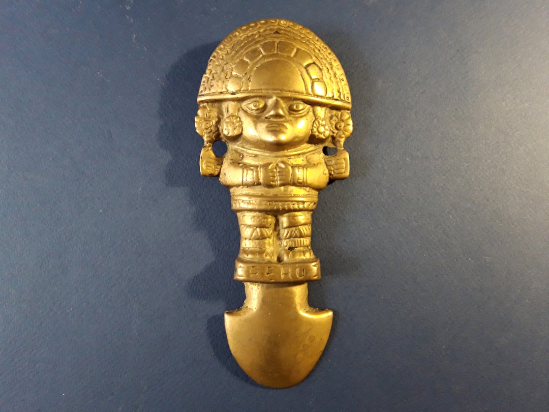 Tumi Solid Brass Wall Hanging Decor Peru Inca Tribal Ceremonial Knife ...