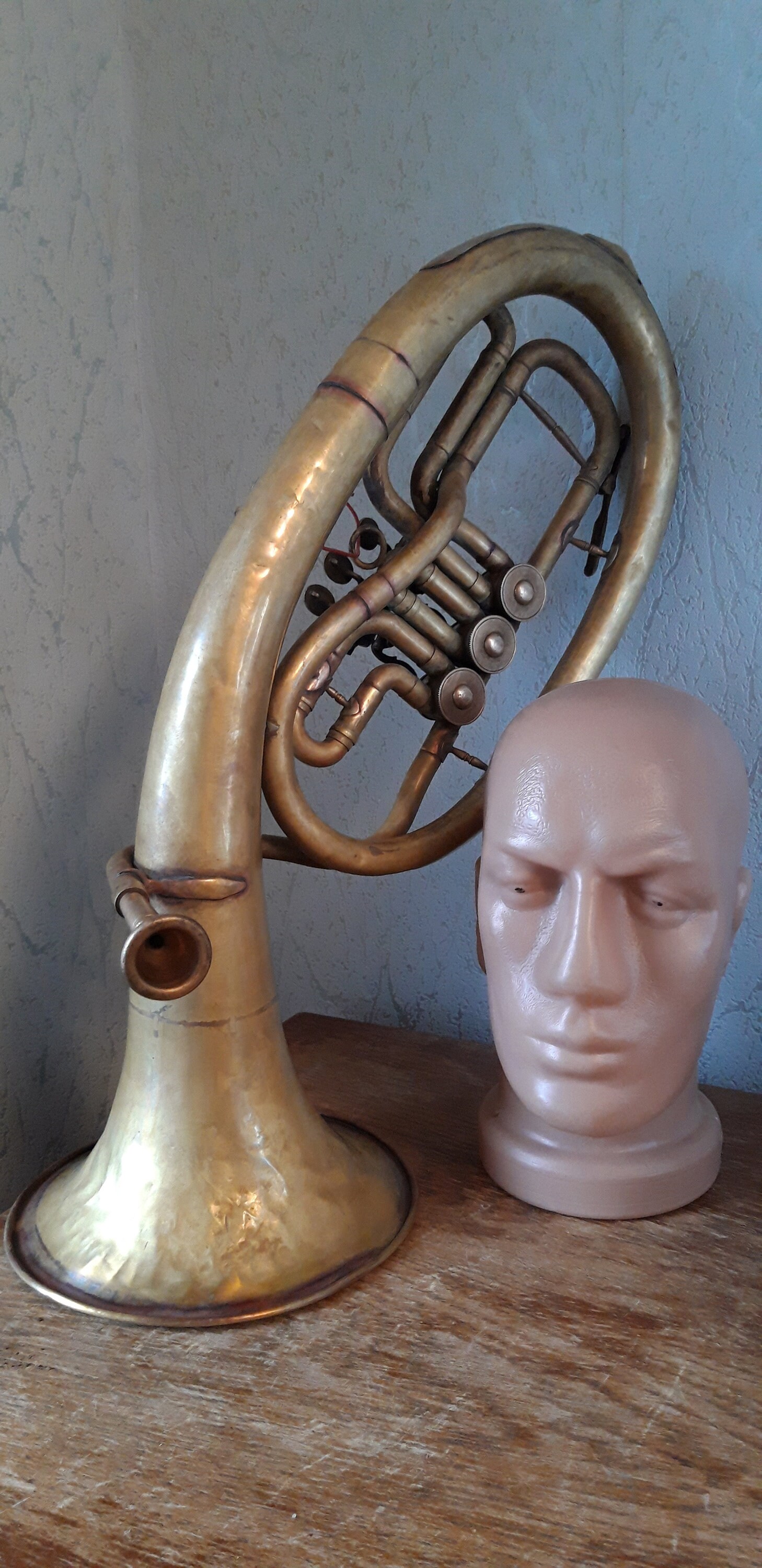 Vintage Saxhorn Tenorhorn Brass Wind Instruments Music room | Etsy