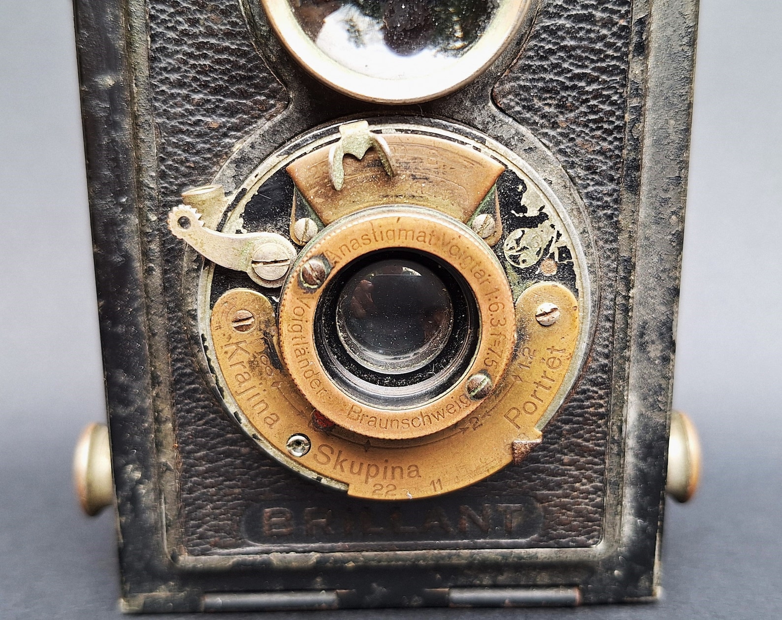 Voigtlander Brillant TLR Brass Tripod Vintage Camera Set 30s Retro ...