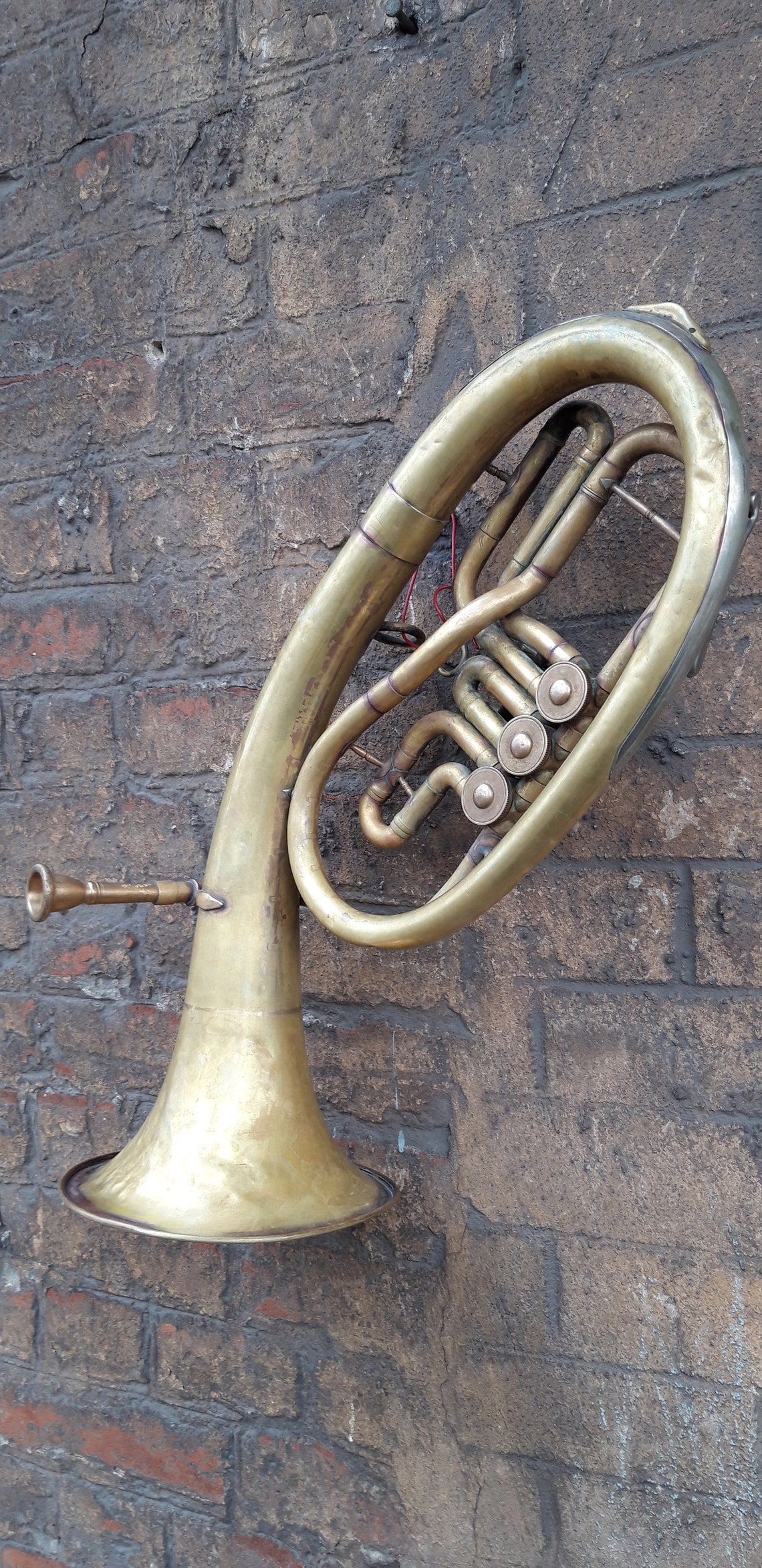 Vintage Saxhorn Tenorhorn Brass Wind Instruments Music room | Etsy