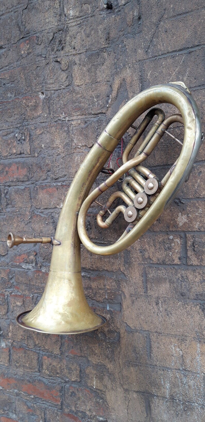 Vintage Saxhorn Tenorhorn Brass Wind Instruments Music room | Etsy