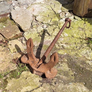 Vintage Marine Boat Hall Anchor Old Cast Iron Rusty Anchor - Etsy